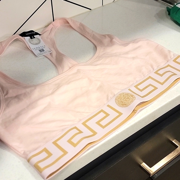 Versace | Intimates & Sleepwear | Versace Womens Pink Sports Bra | Poshmark